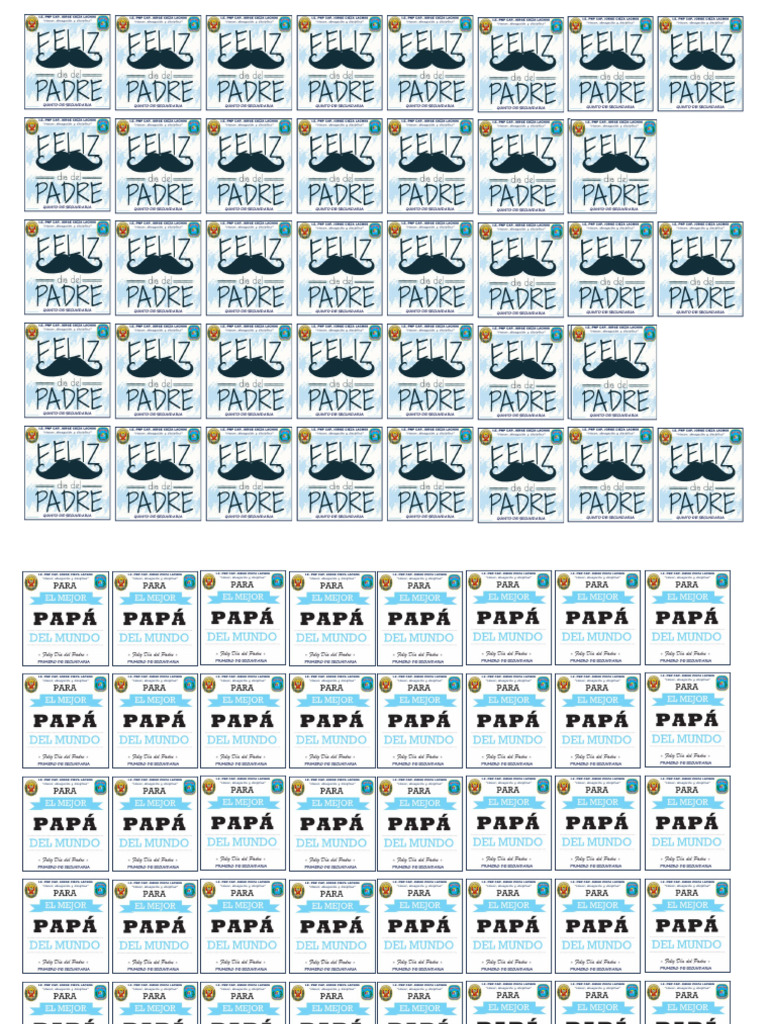 Tarjetitas para Solapines 1-5 | PDF