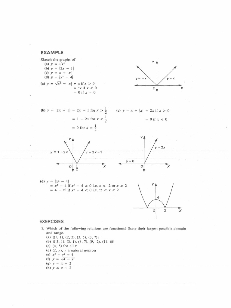 Year 10 Adv Graphs & Functions Drill 1 | PDF