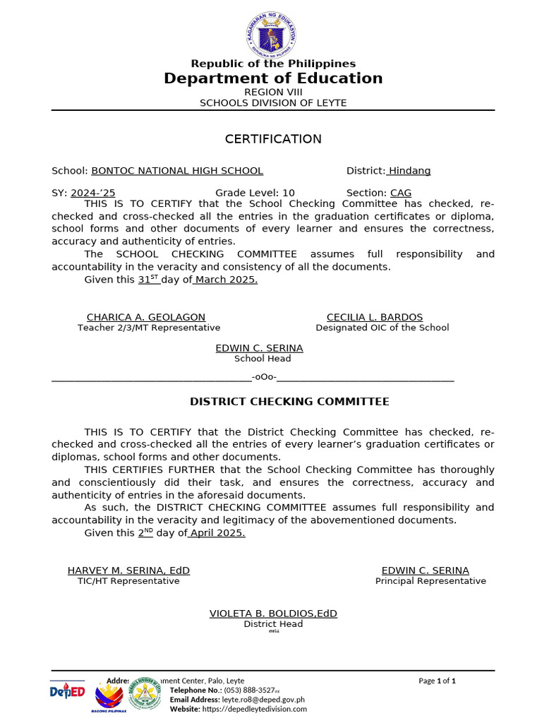 Checkin of Forms Certification | PDF