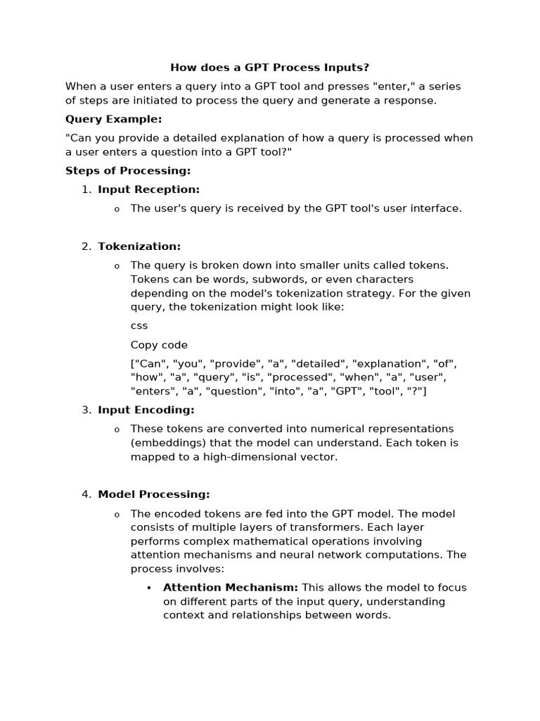 Understanding GPT Input Processing | PDF | Applied Mathematics ...