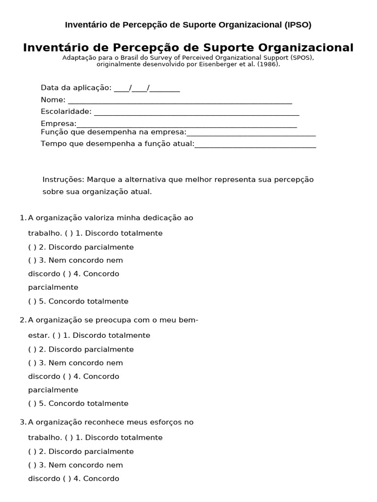 IPSO Inventario Aplicacao | PDF