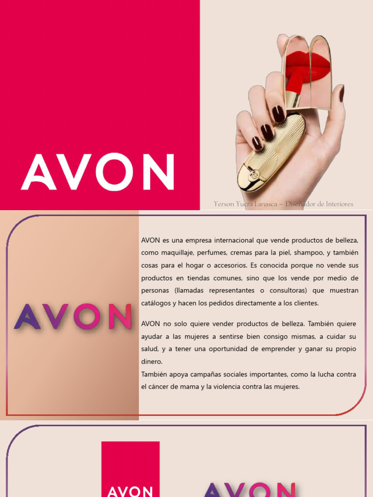 Avon: Belleza y Empoderamiento Femenino | PDF | Productos cosméticos ...