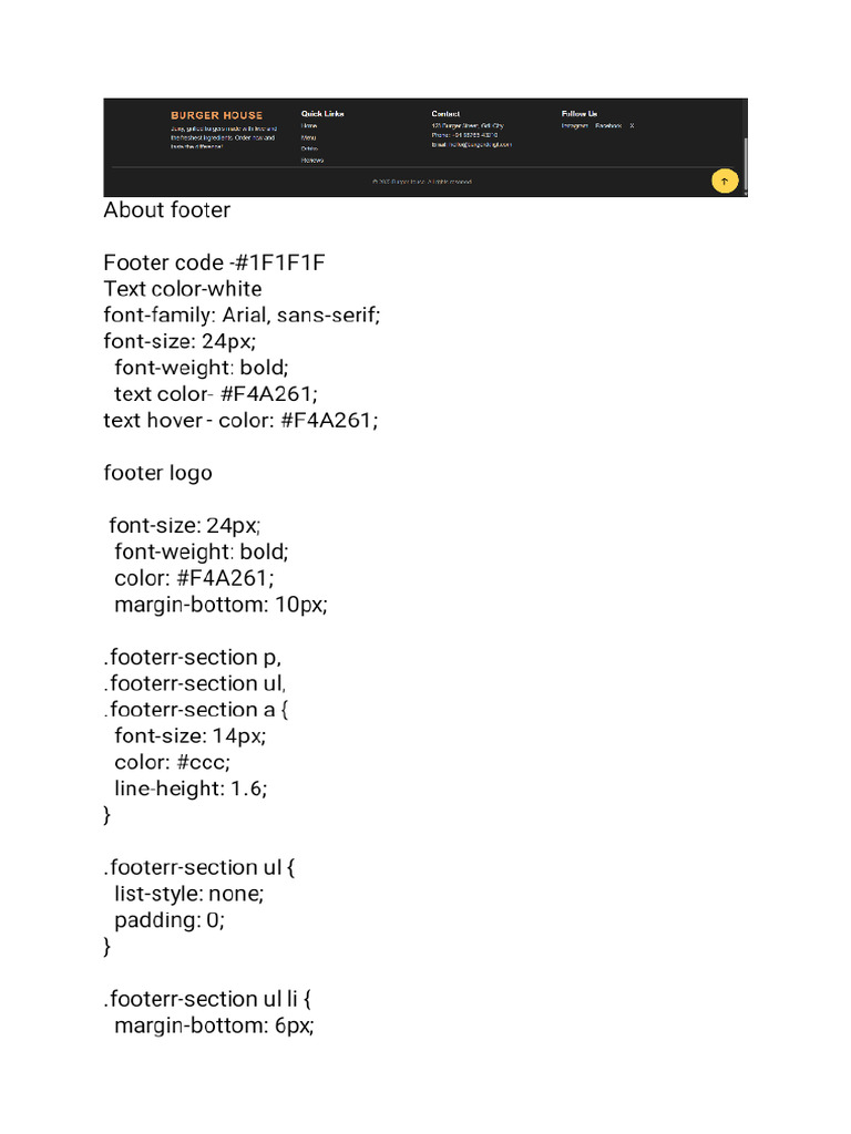About Footer | PDF