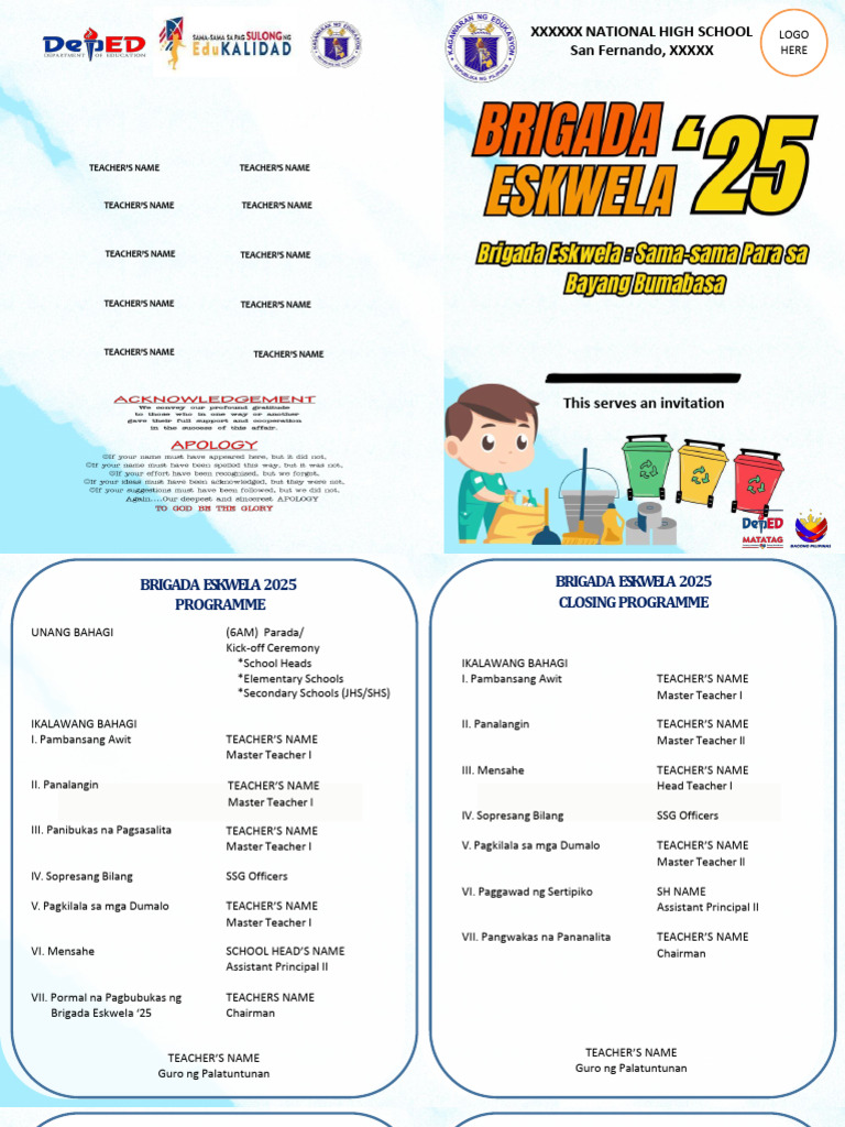 Be Programme Template | PDF