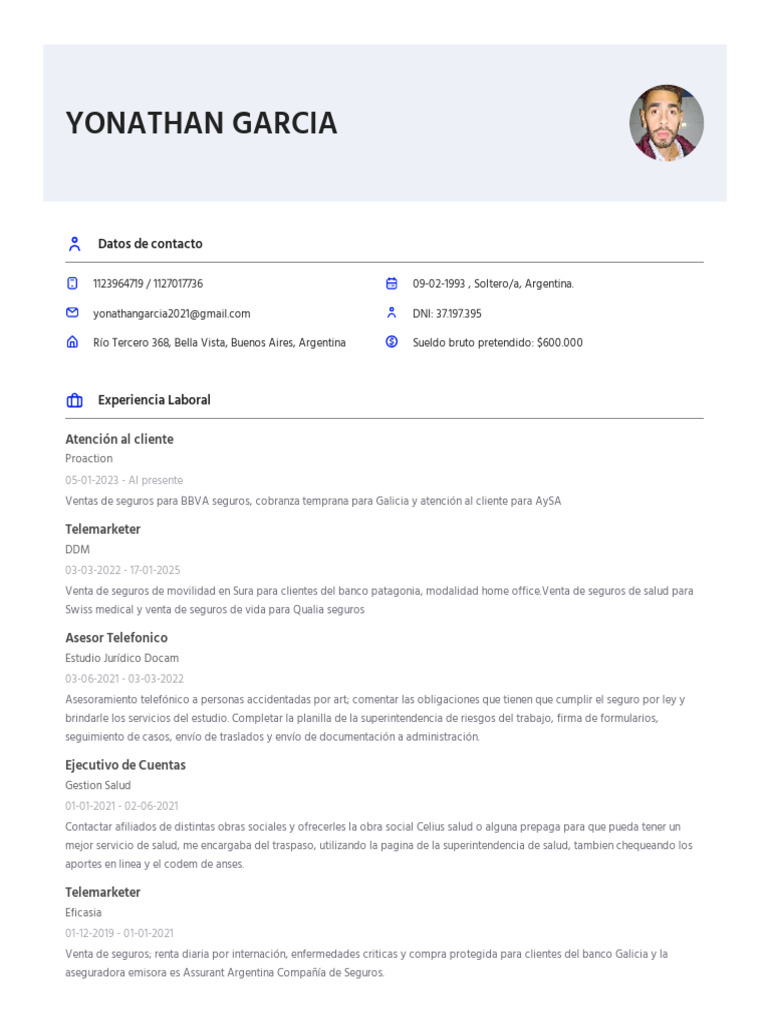 Curriculum 1747919464516 | PDF | Seguro