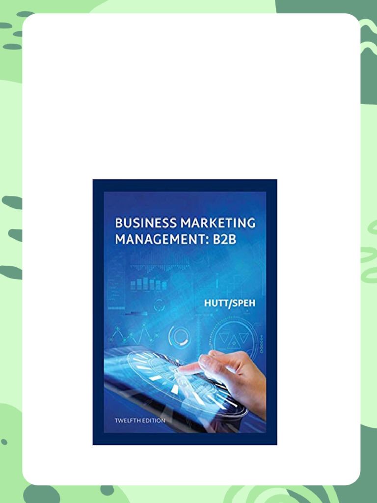(Ebook PDF) Business Marketing Management B2B 12th Edition by Michael D ...