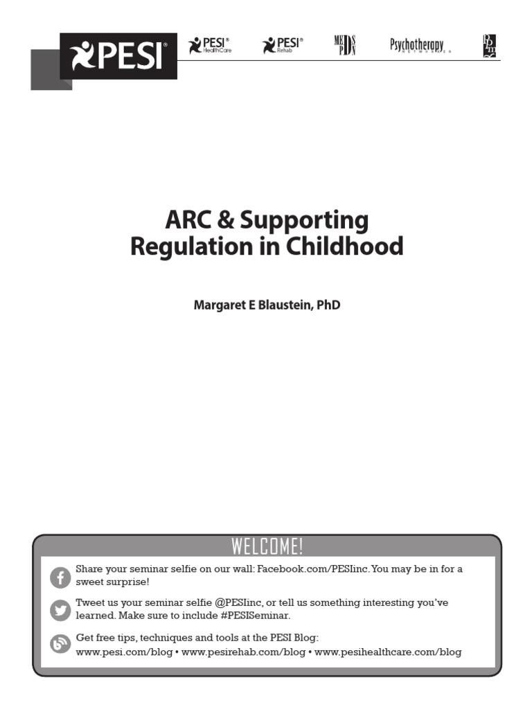 Arc Supporting Regulation Childhood Manual | PDF | Psychological Trauma ...