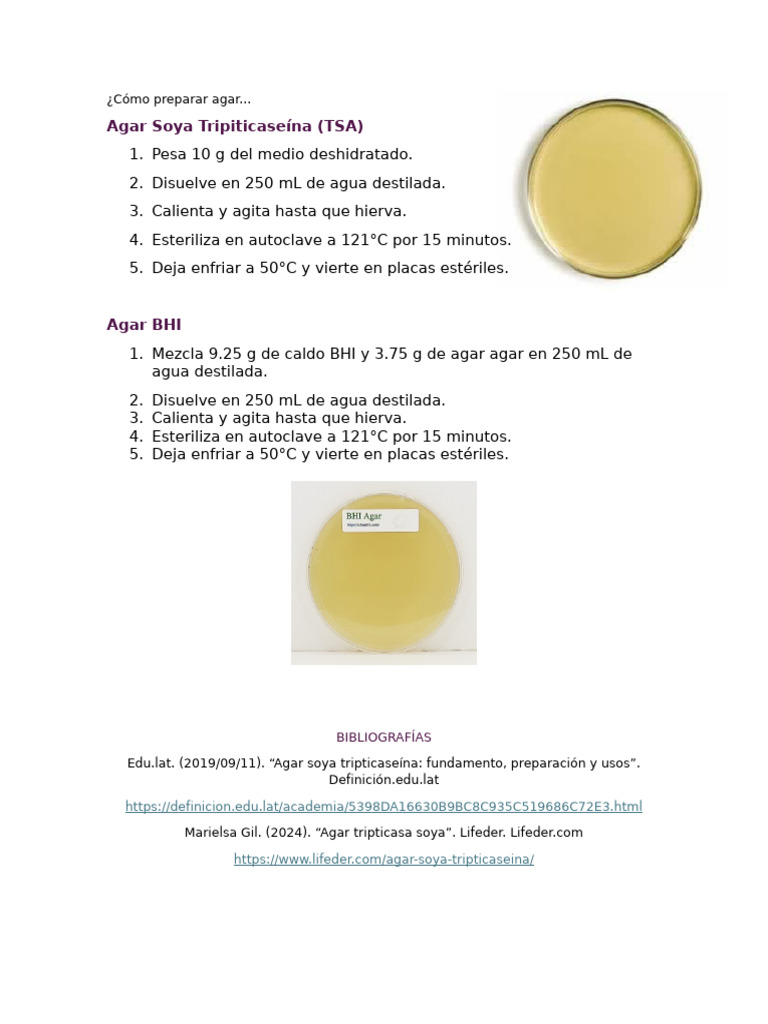 Cómo Preparar Agar | PDF