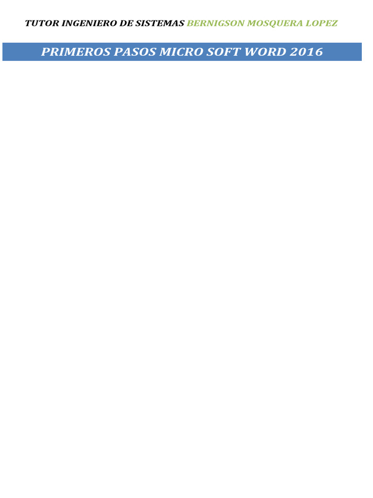 Guia Micro Soft Word 2024 | PDF | Microsoft Excel | Microsoft Word