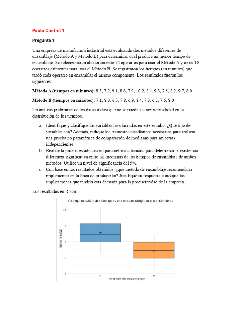 Pauta C1 Sec 2 | PDF | Estadísticas | Valor P