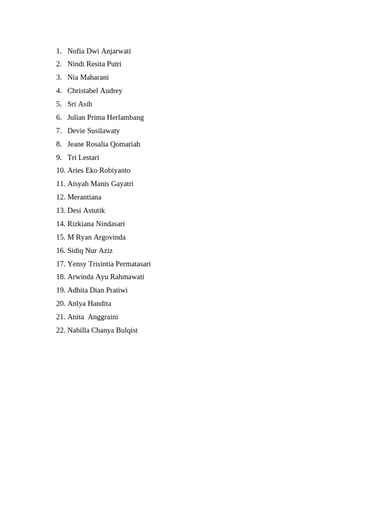 Daftar Panitia Semnas | PDF