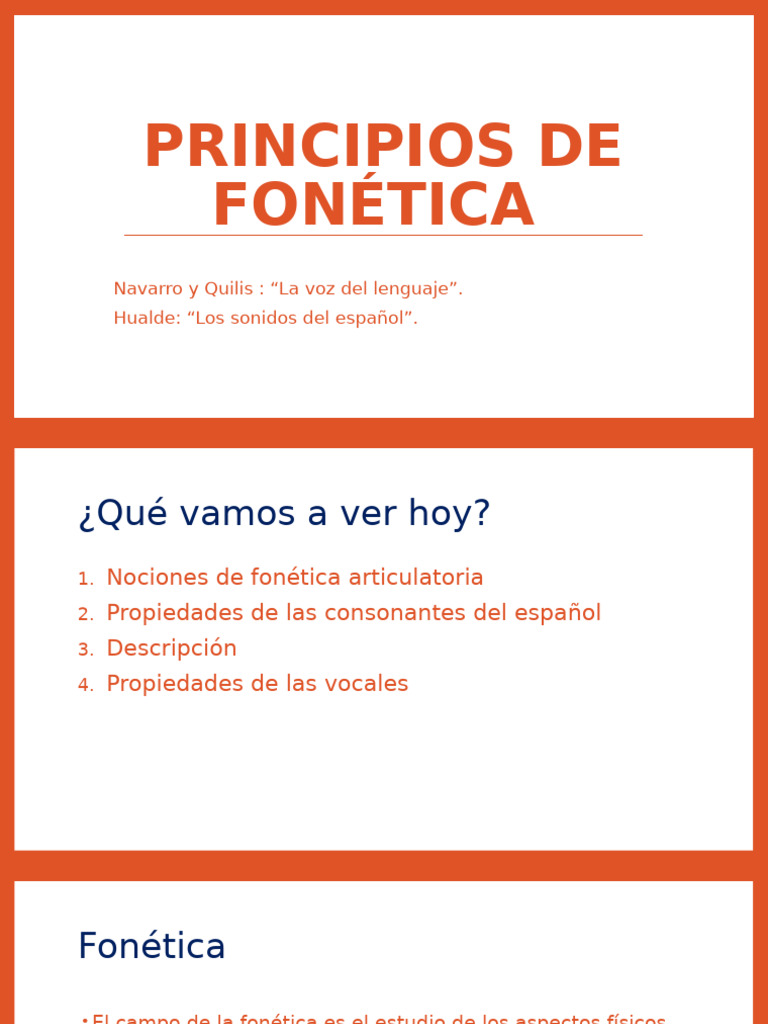 Principios de Fonética del Español | PDF | Fonética | Voz humana