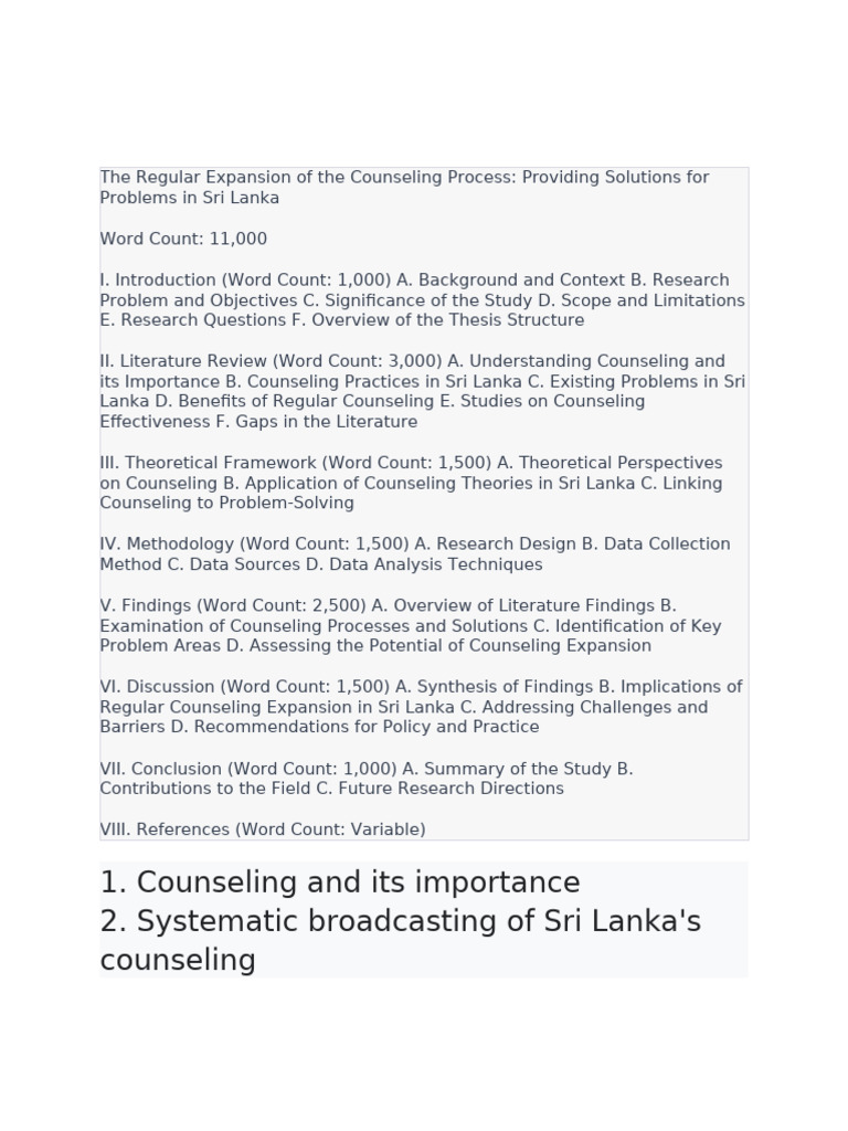 The Regular Expansion of The Counseling Process | PDF