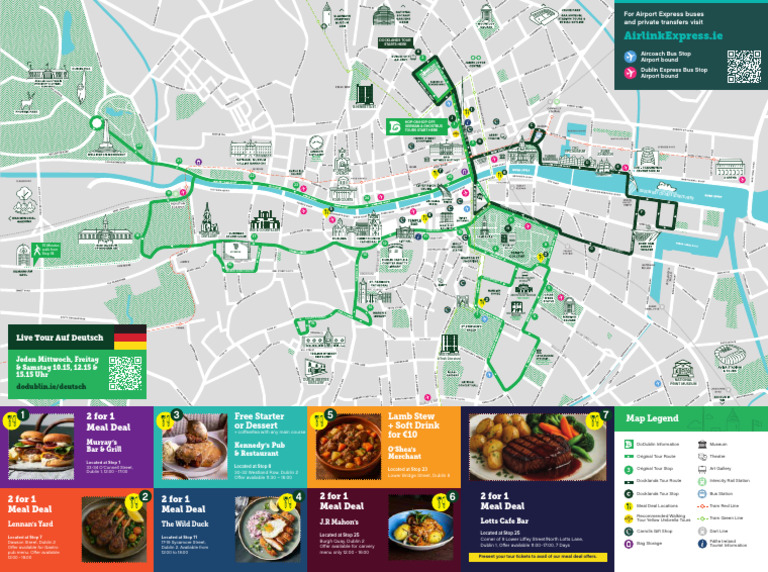 Dublin Hop-On Hop-Off Route Map | PDF | Dublin | Transport