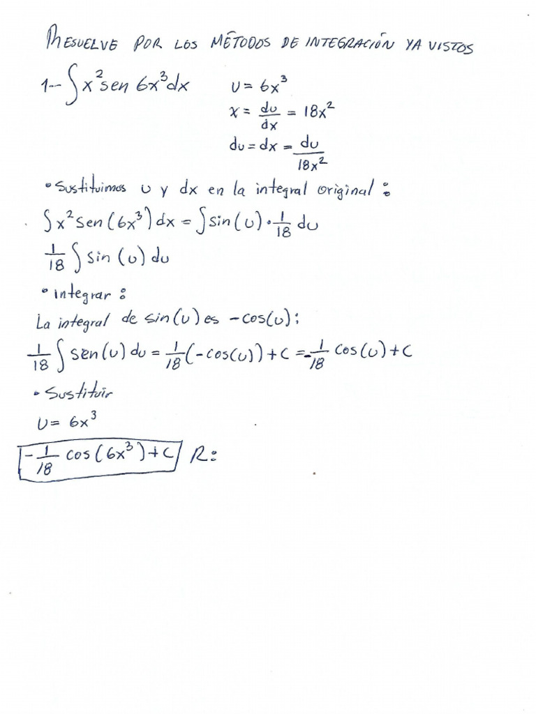 Resolver Integrales | PDF