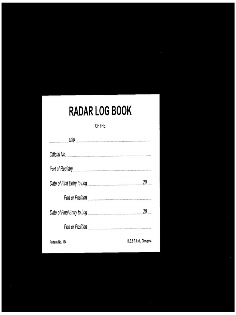 BSF Radar Log BK - Hard Cover | PDF