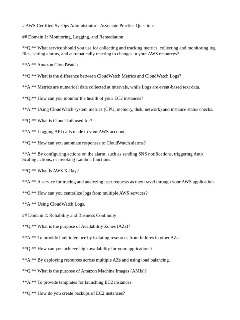 Gemini Aws Sysop S Questions | PDF | Network Architecture | Distributed Computing Architecture