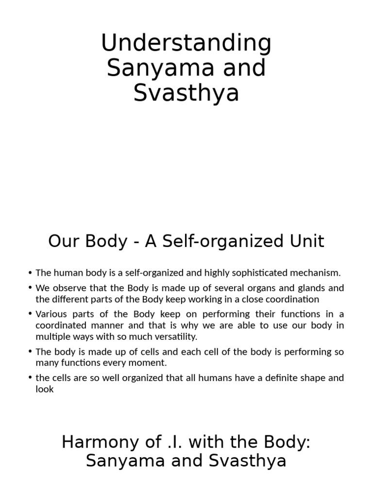 Unit 2.3 Understanding Sanyama and Svasthya | PDF | Pollution | Water