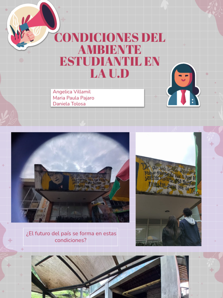 Condiciones Del Ambiente Estudiantil en U.D | PDF