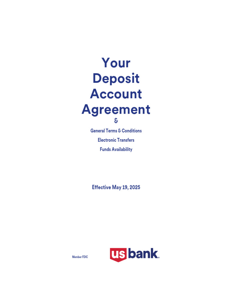 Deposit Account Agreement Overview | PDF | Overdraft | Banks