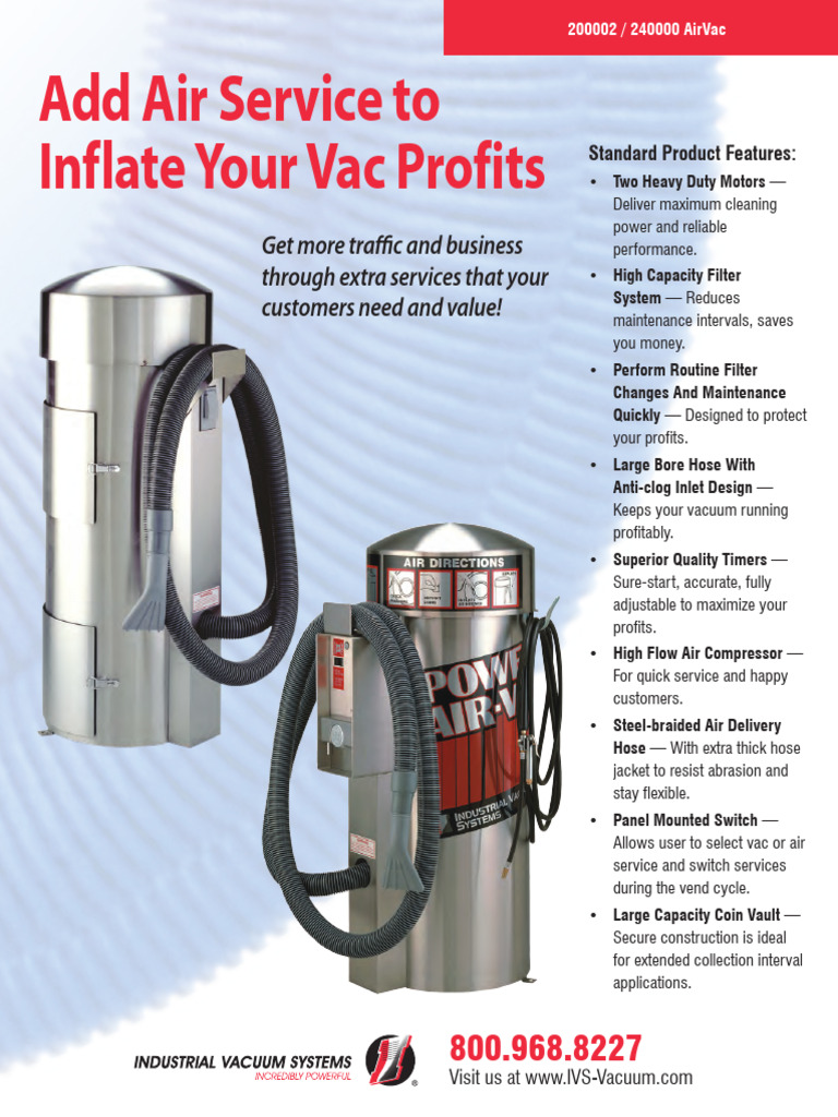 Power Air Vac 200002-240000 Brochure | PDF | Vacuum Cleaner | Manufactured Goods