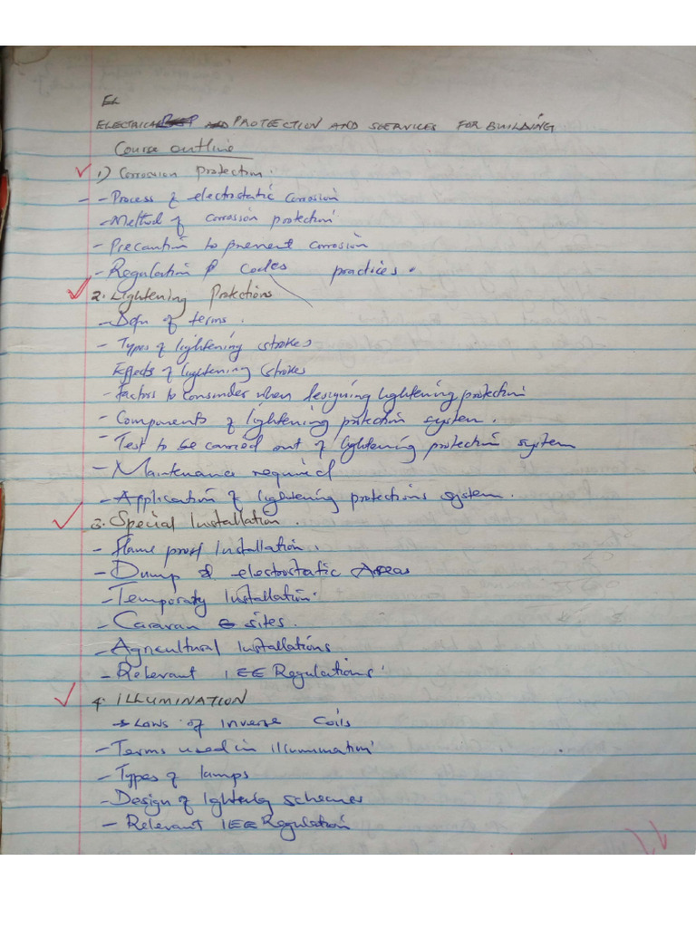 Building Services Notes Arita-1 | PDF