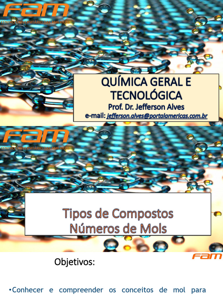 Exemplos de Compostos Moleculares | PDF | Ligação química | Moléculas