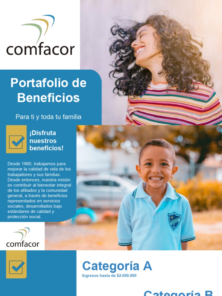 Presentación de Beneficios Comfacor 2024 | PDF | Empleo | Economias