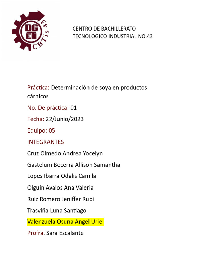 Det Soya Pract 01 | PDF | Haba de soja | Carne