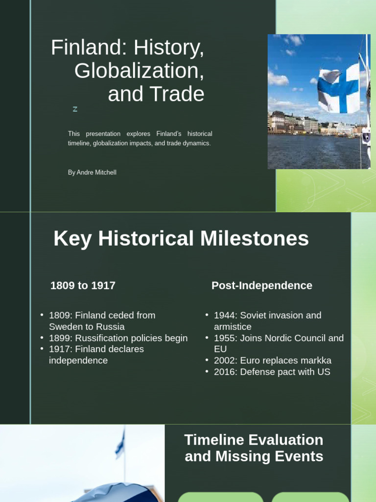 Finland's History and Global Trade Dynamics | PDF | Finland | Globalization
