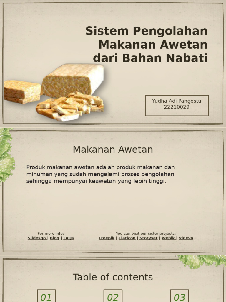 Sistem Pengolahan Makanan Awetan Dari Bahan Nabati | PDF | Planets | Saturn