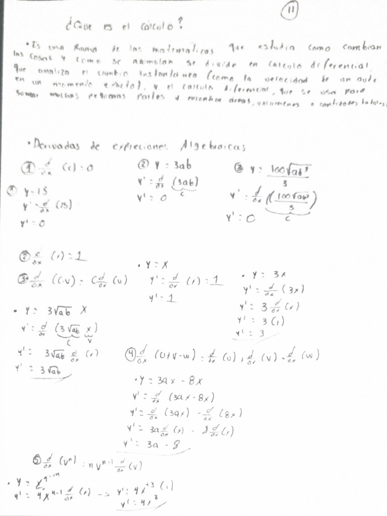 Reglas de Derivaci-N 1a Parte (Actividad 2) (6 Abr 2025 A La(s) 00-09) | PDF