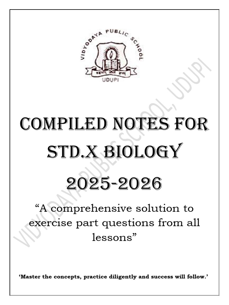 STD.X Biology: Cell Division & Chromosomes | PDF | Mitosis | Meiosis