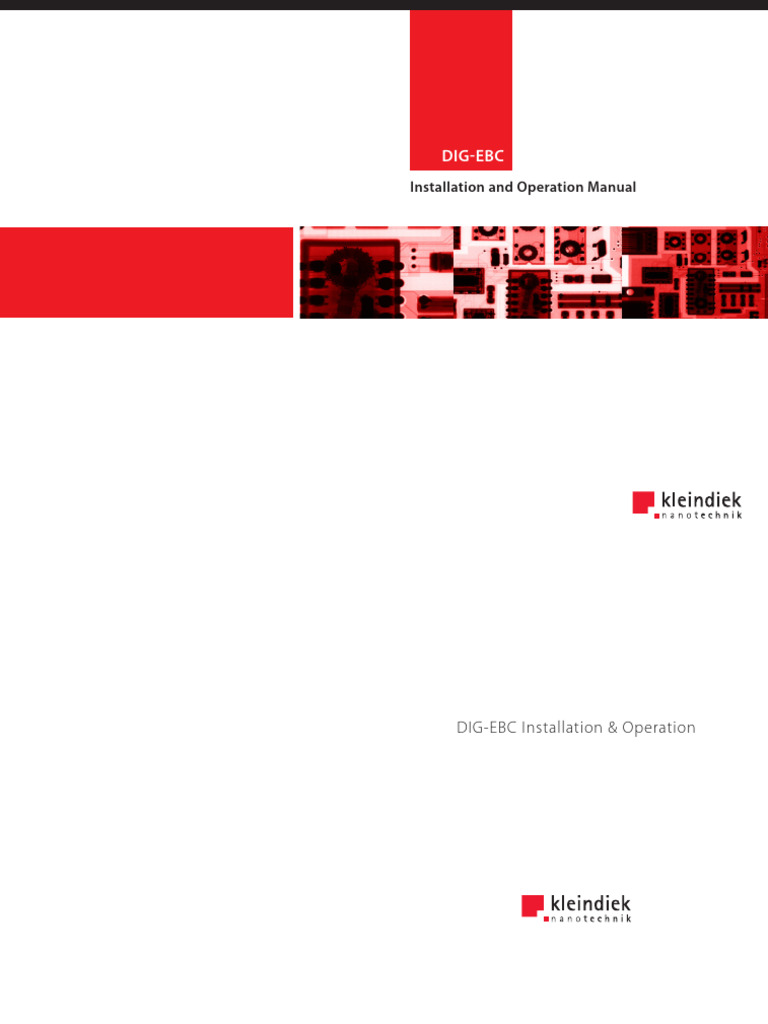 Dig-Ebc Operation Manual | PDF | Amplifier | Scanning Electron Microscope