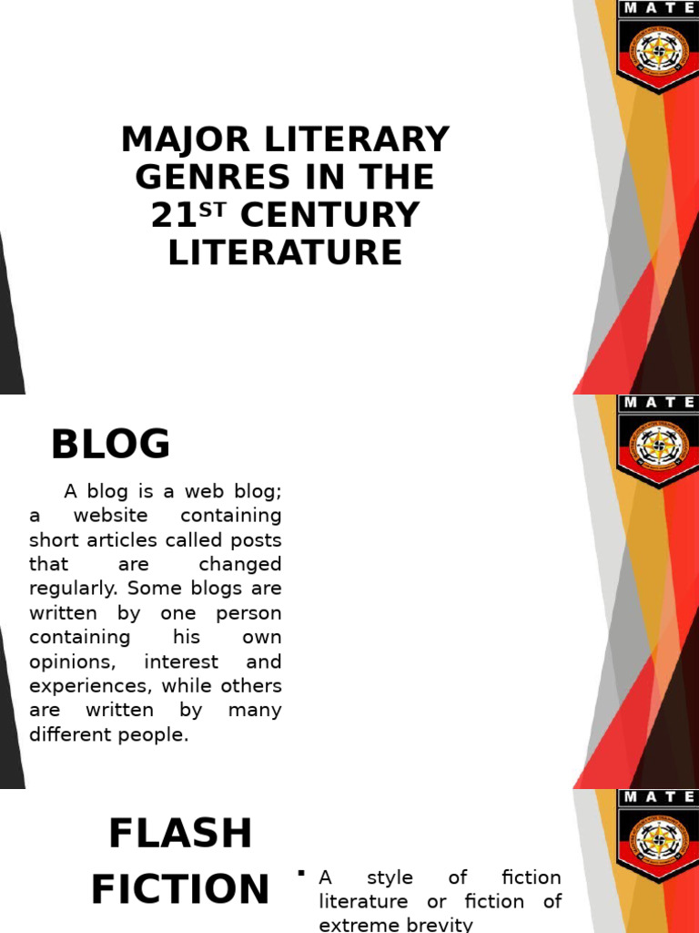 l4 Major Literary Genres | PDF | Poetry | Genre
