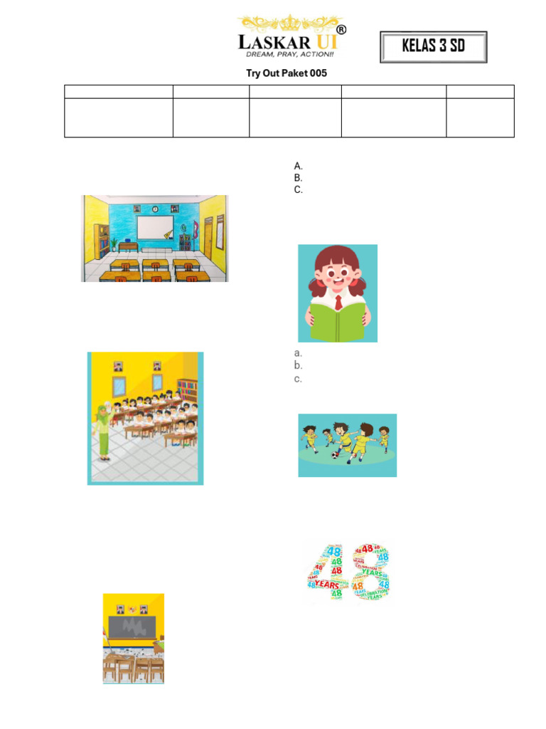 Try Out 3 SD B.inggris - Paket 005 | PDF