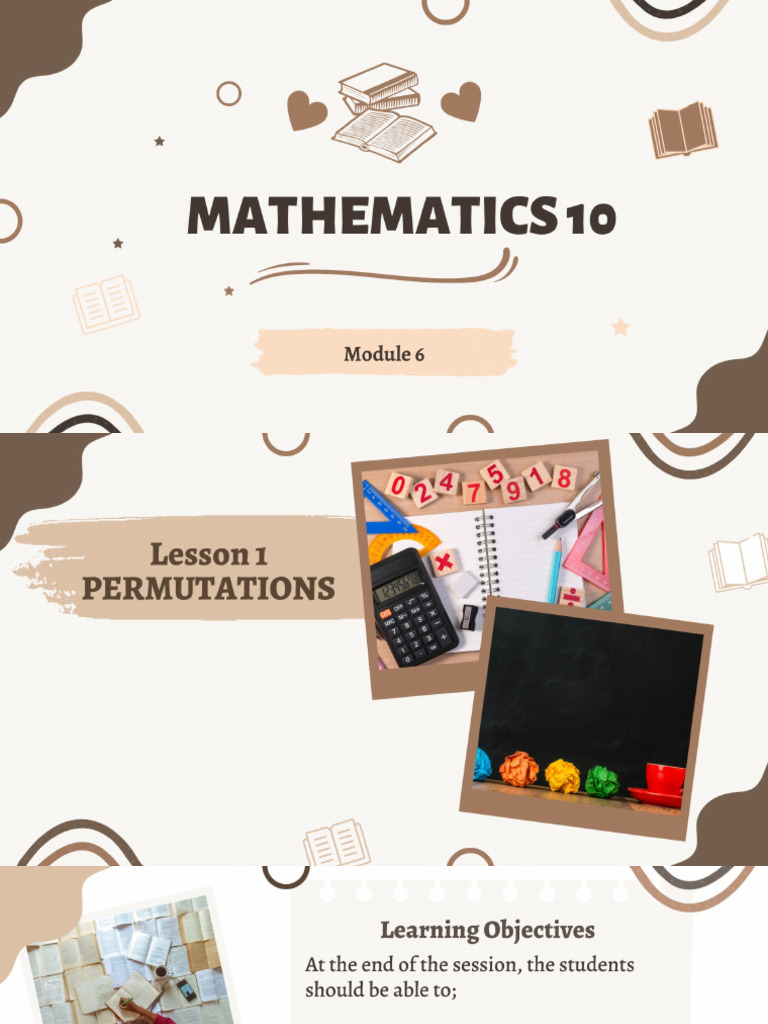 Math 10 - 2nd Demo - 4 Types of Permutations | PDF | Permutation | Mathematics