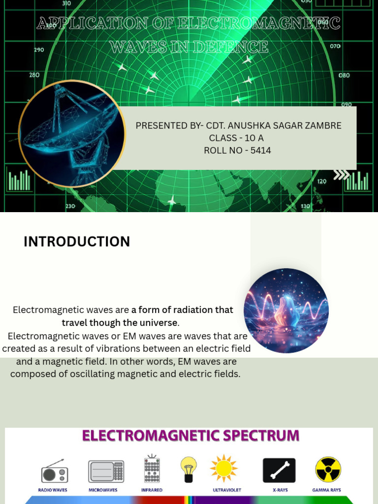 Application of Electromagnetic Waves in Defence Technology | PDF ...