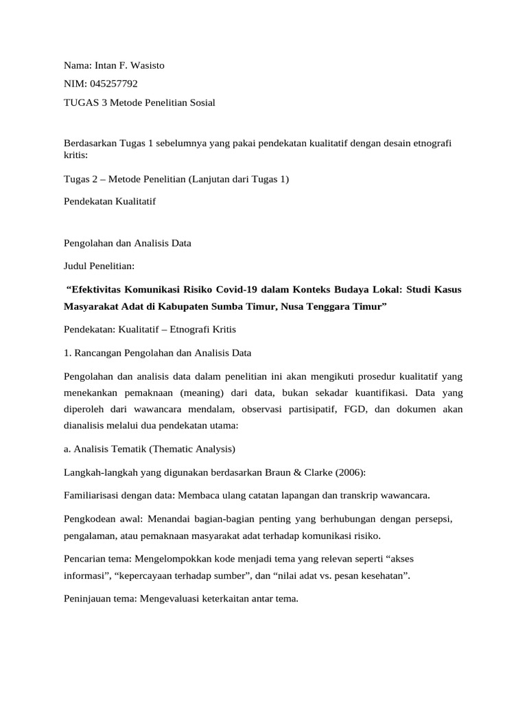 Tugas 3 Metopen | PDF