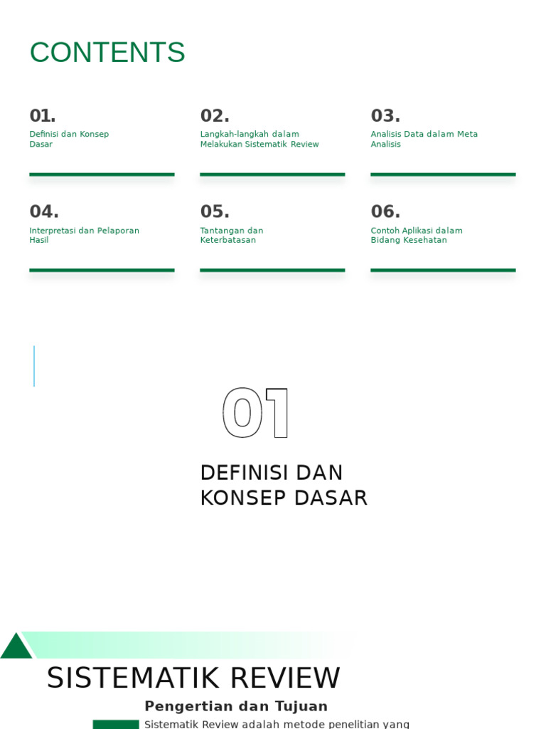 Pengenalan Sistematik Review Dan Meta Analisis - Dasar Dan Aplikasi | PDF