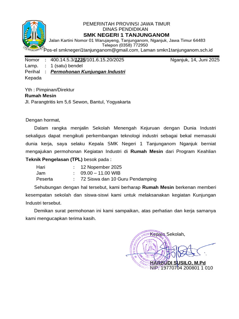 Surat Pengajuan | PDF