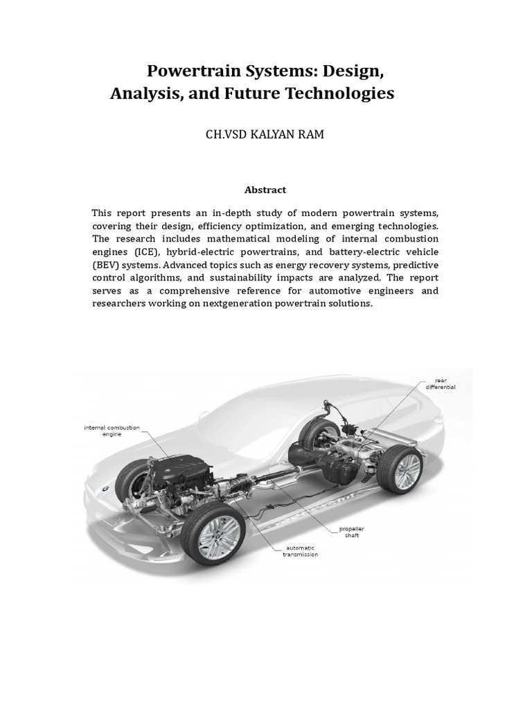 Major Project Power Train | PDF | Electric Vehicle | Engines