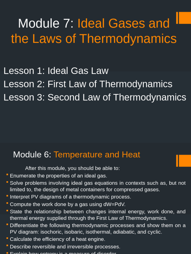 Ideal Gases and Thermodynamics Laws | PDF | Gases | Heat
