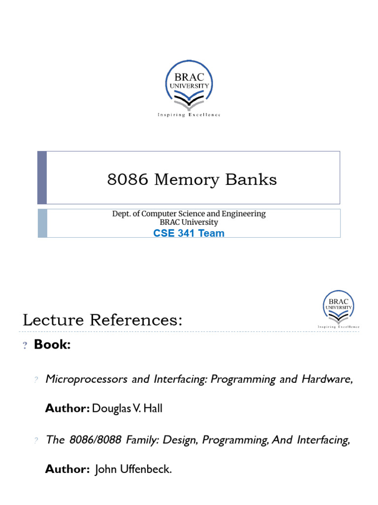 Lecture-5 (Memory Bank) | PDF | Bit | Office Equipment