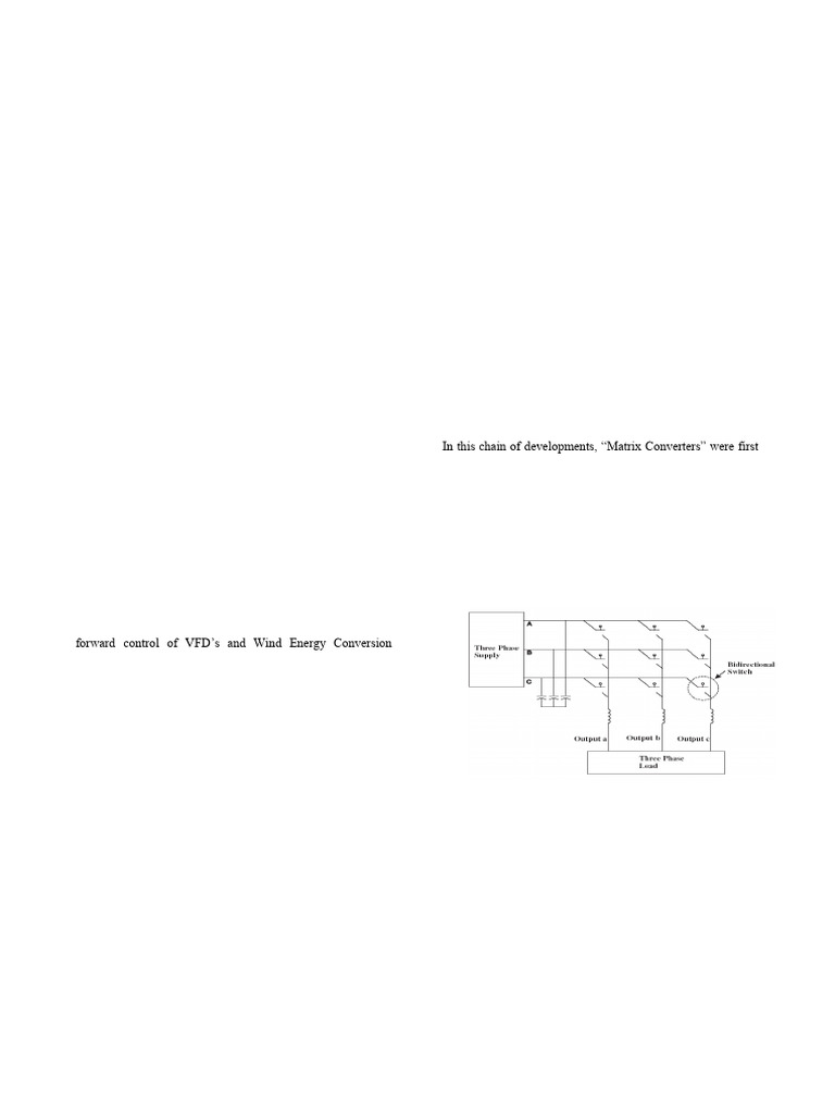 A Novel Frequency Changing Device Matrix Converter 84a4mtwoq7 | PDF ...