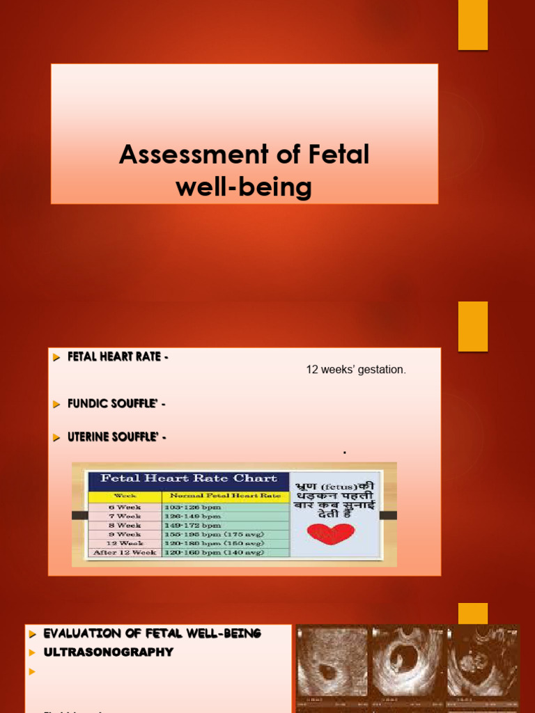 Assessment of Fetal Well-Being | PDF | Fetus | Medical Specialties