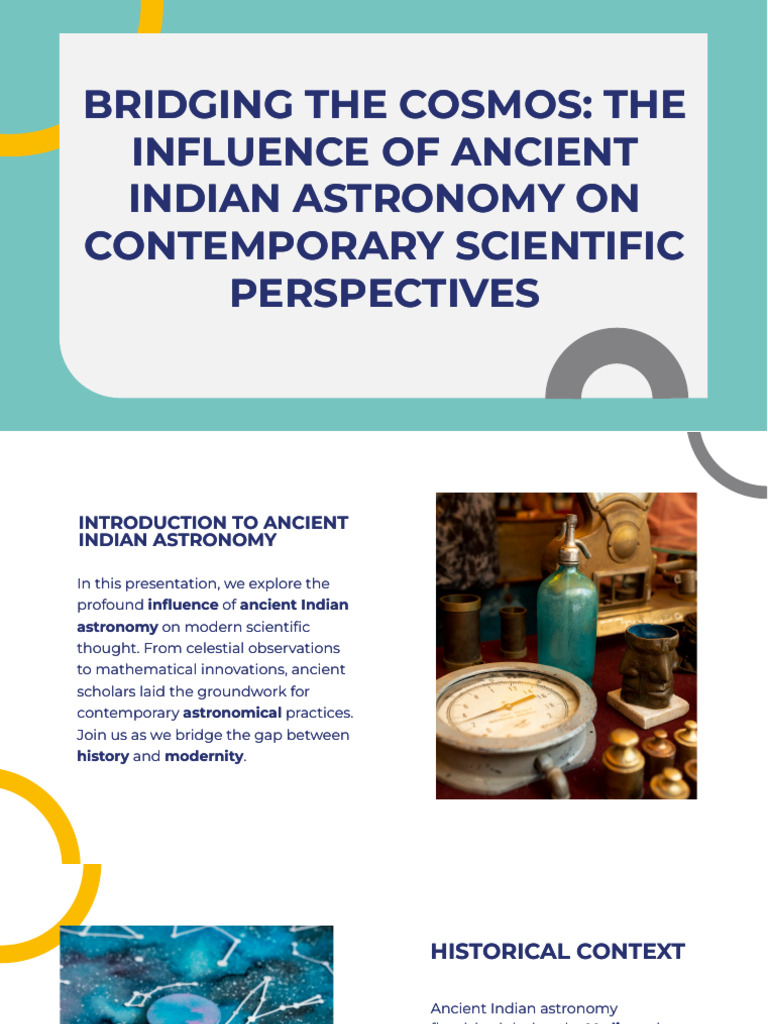 Slidesgo Bridging The Cosmos The Influence of Ancient Indian Astronomy ...