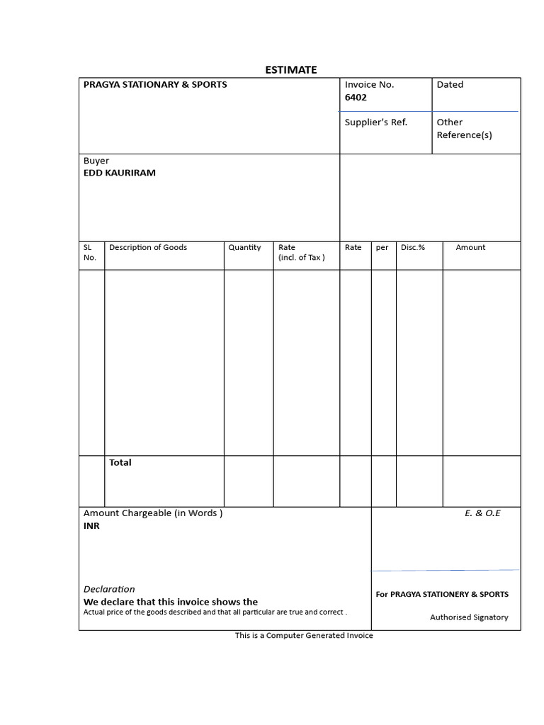 Pragya Stationary | PDF