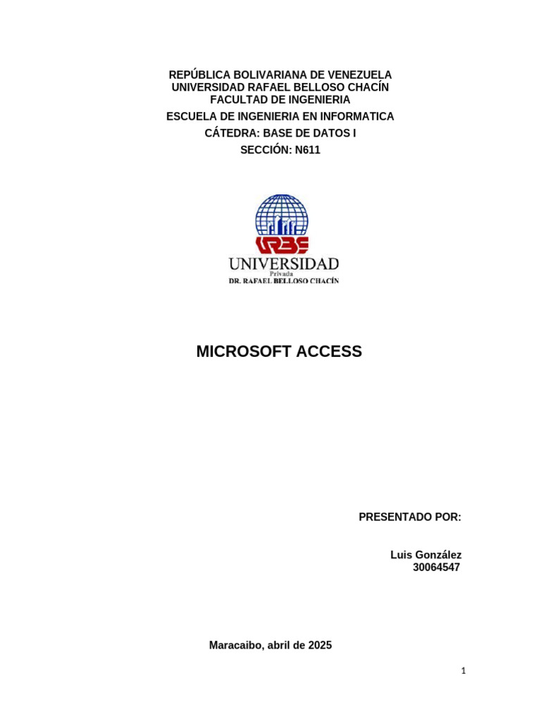 ACCESS | PDF | Servidor SQL de Microsoft | Bases de datos