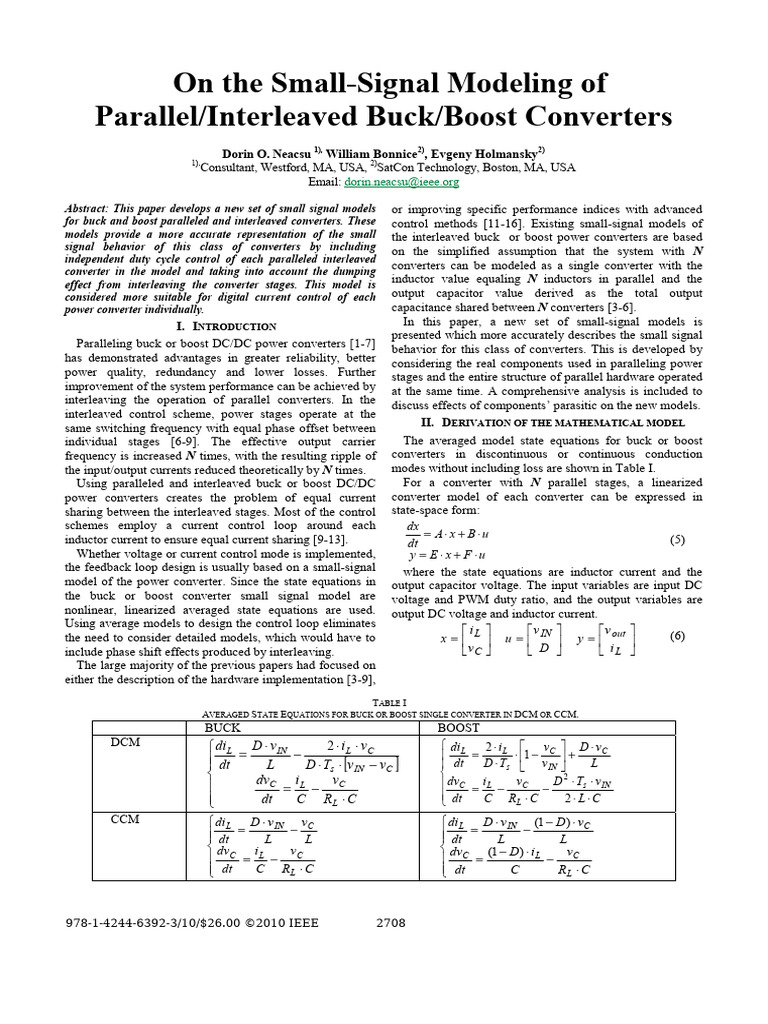 Buck Boost DCM State Space | PDF | Electrical Engineering | Electricity